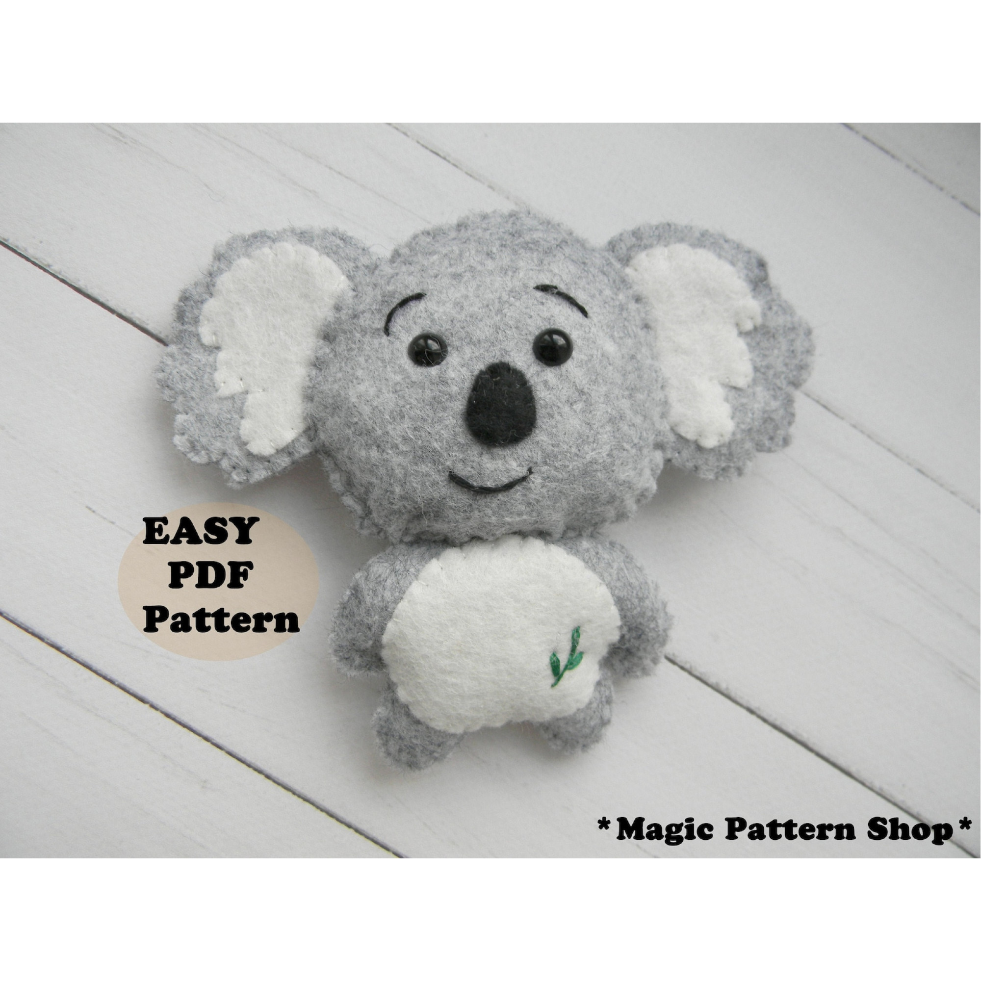 Australia animals PDF Pattern baby mobile sewing pattern koala cockatoo ...